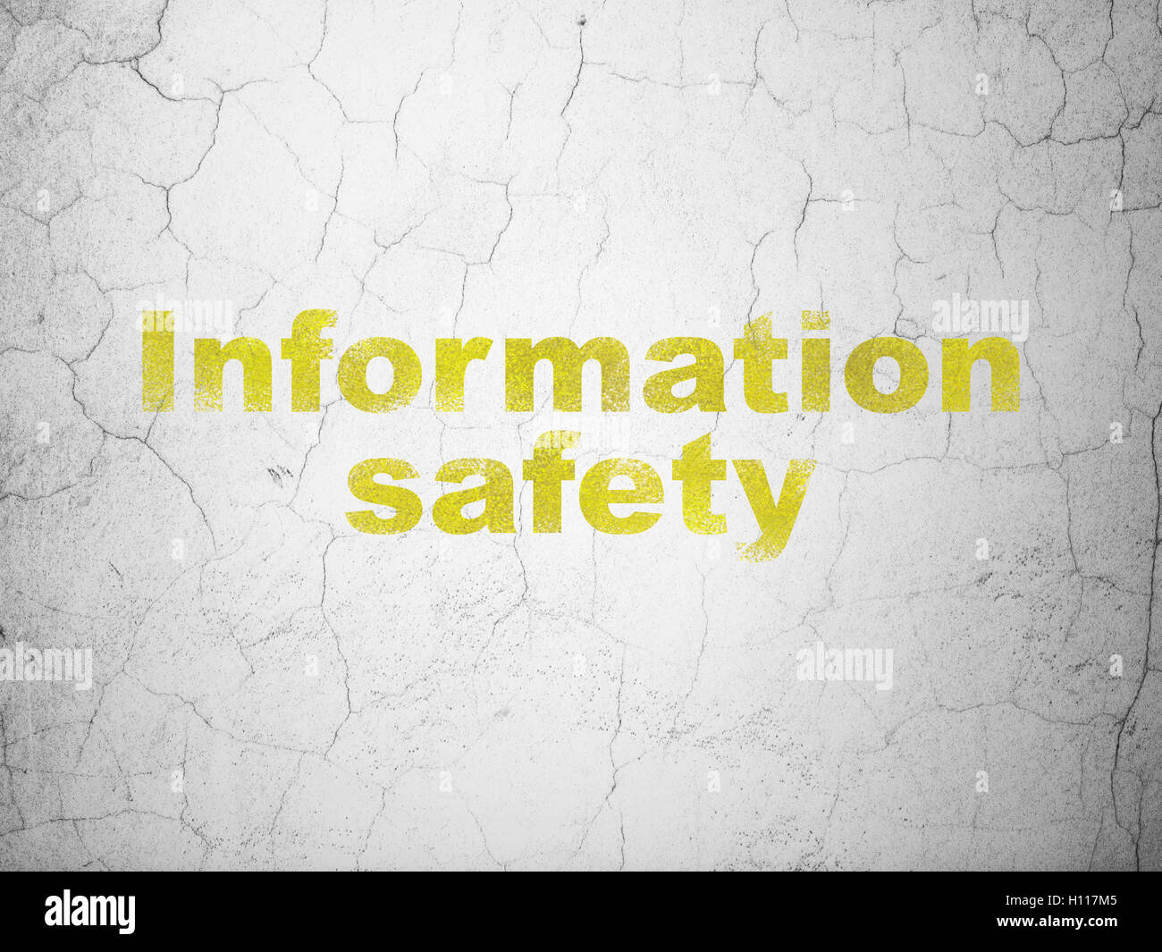 Security concept: Information Safety on wall background Stock Photo - Alamy
