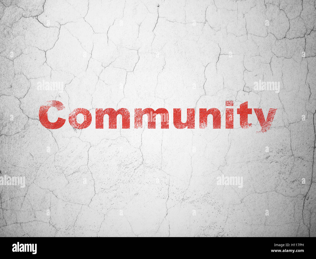Social media concept: Community on wall background Stock Photo - Alamy