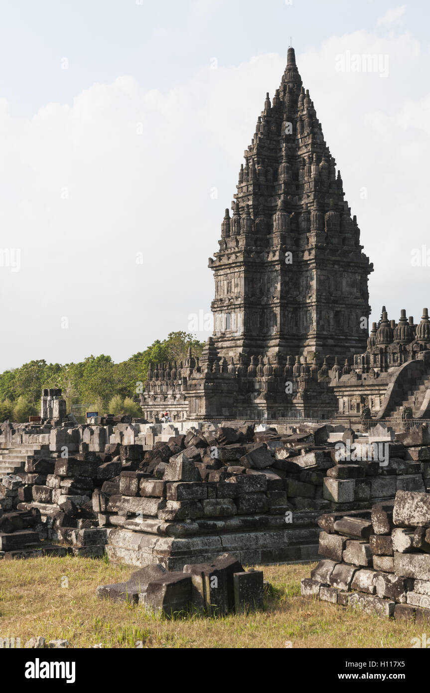 Indonesia, Java, Yogyakarta, Candi Prambanan, minor temple shrine Stock ...