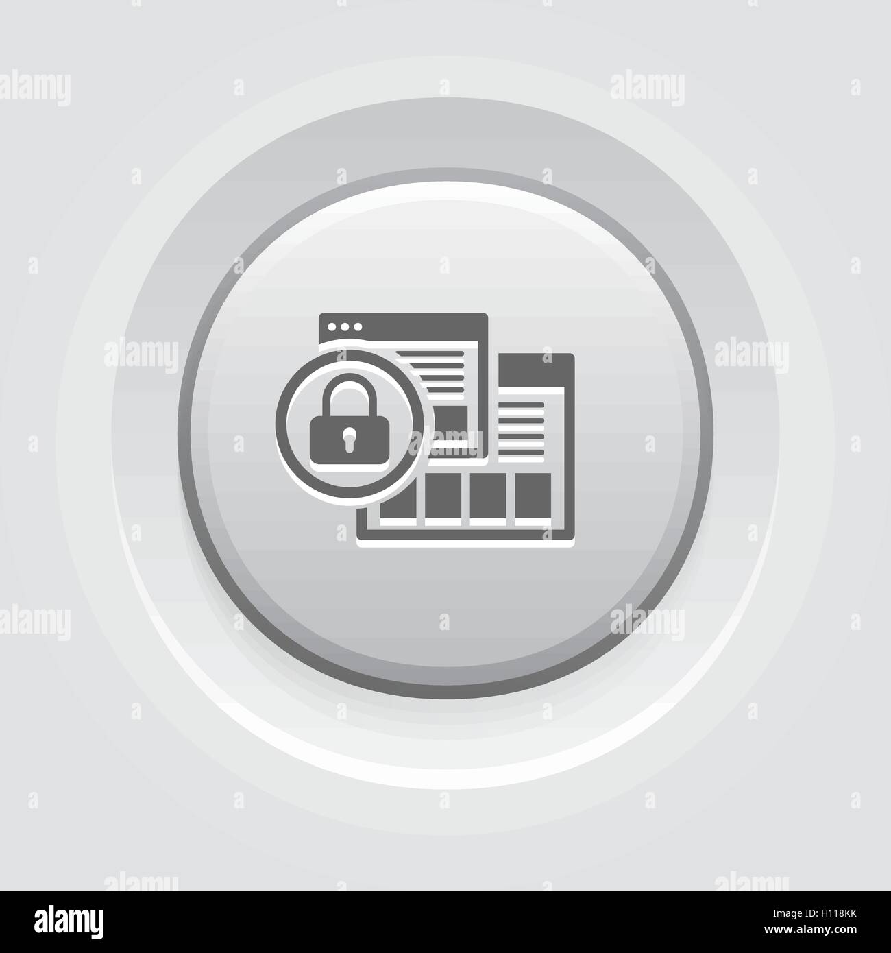 Security Level Icon. Grey Button Design Stock Vector Image & Art - Alamy