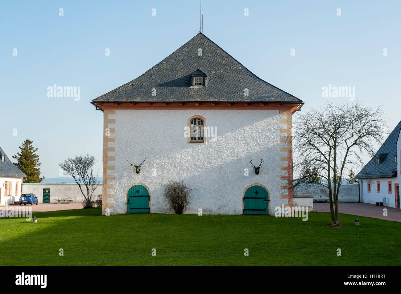 The hunting lodge of Augustusburg, Saxony, Germany, Europe Stock Photo ...