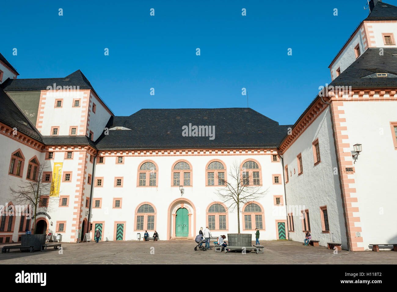 The hunting lodge of Augustusburg, Saxony, Germany, Europe Stock Photo ...