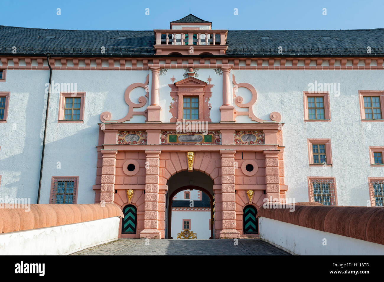 The hunting lodge of Augustusburg, Saxony, Germany, Europe Stock Photo ...