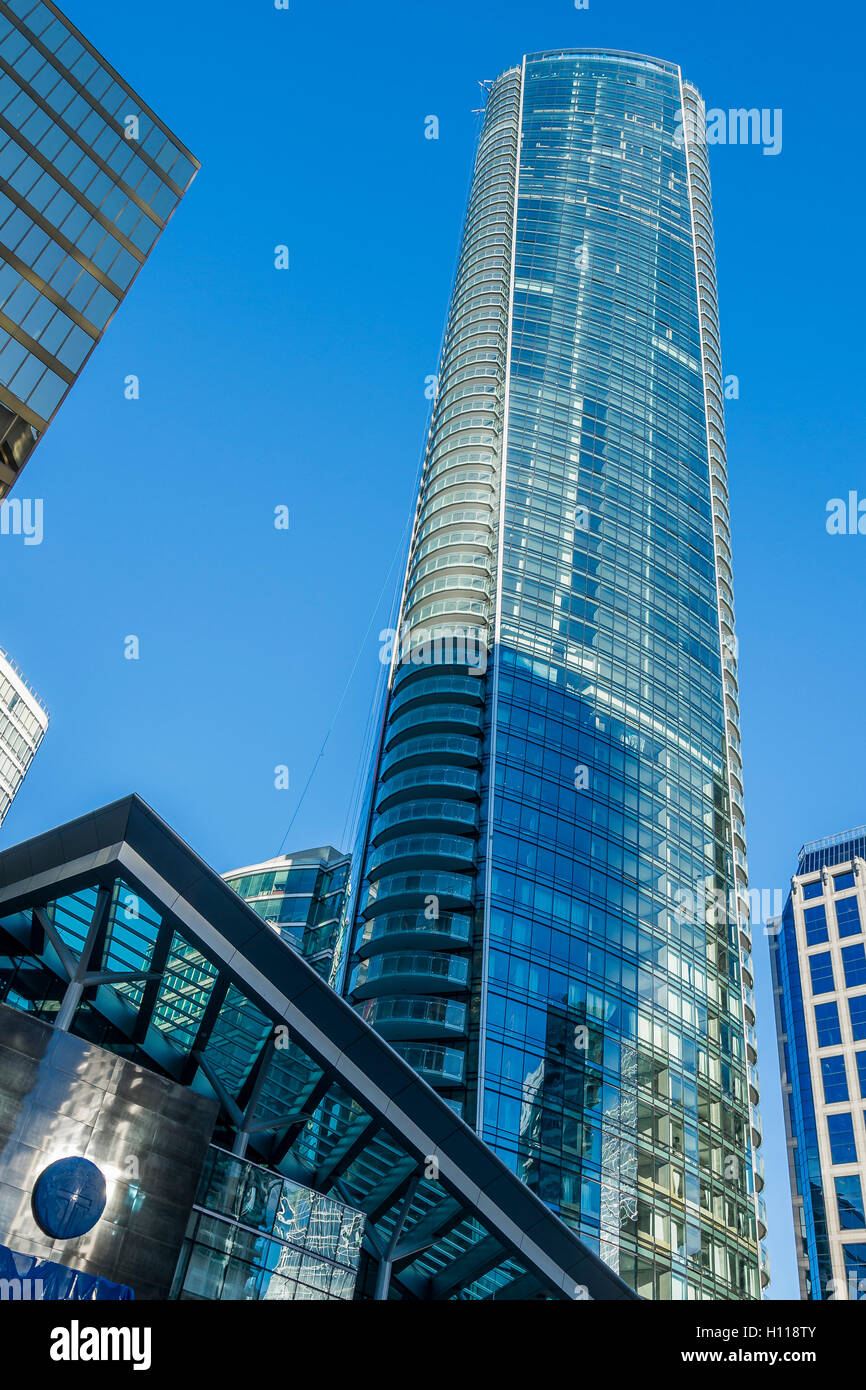 Trump tower city vancouver twisted skyscraper british hi-res stock ...