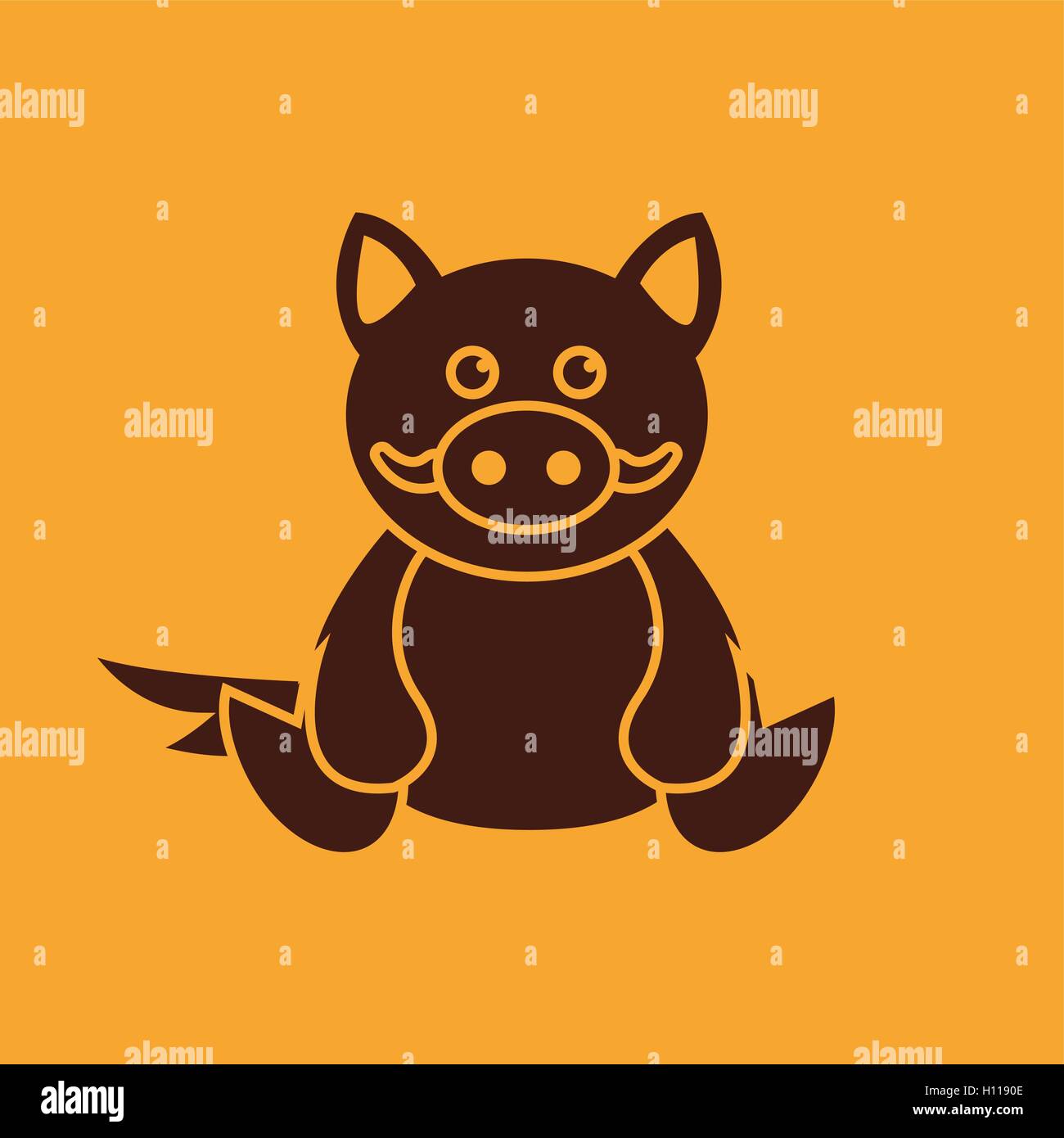 Wild boar colored High Resolution Stock Photography and Images - Alamy