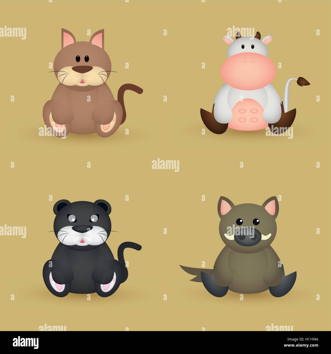 Wild boar colored hi-res stock photography and images - Alamy