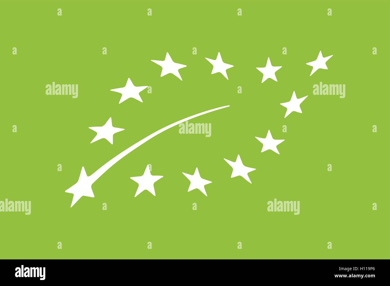 Organic product symbol, EU organic accurate vector illustration Stock ...