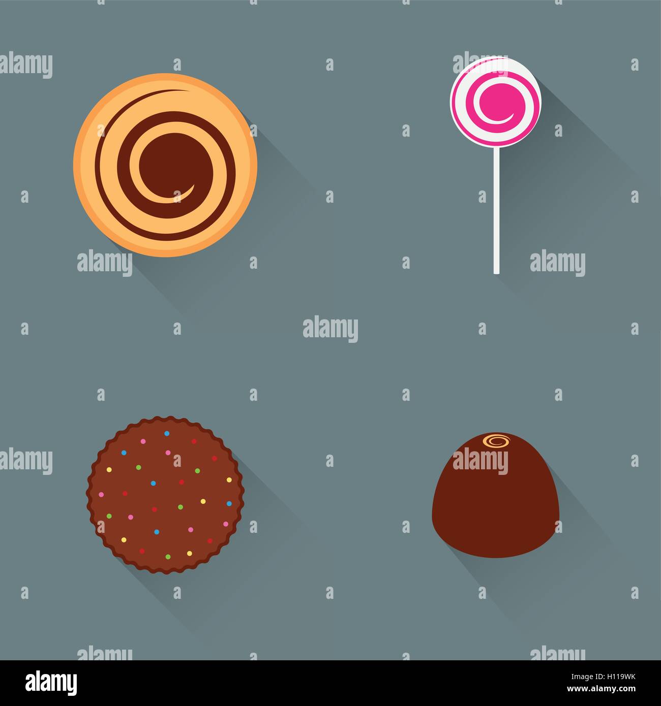 Holiday chocolate candy set Stock Vector Images - Alamy