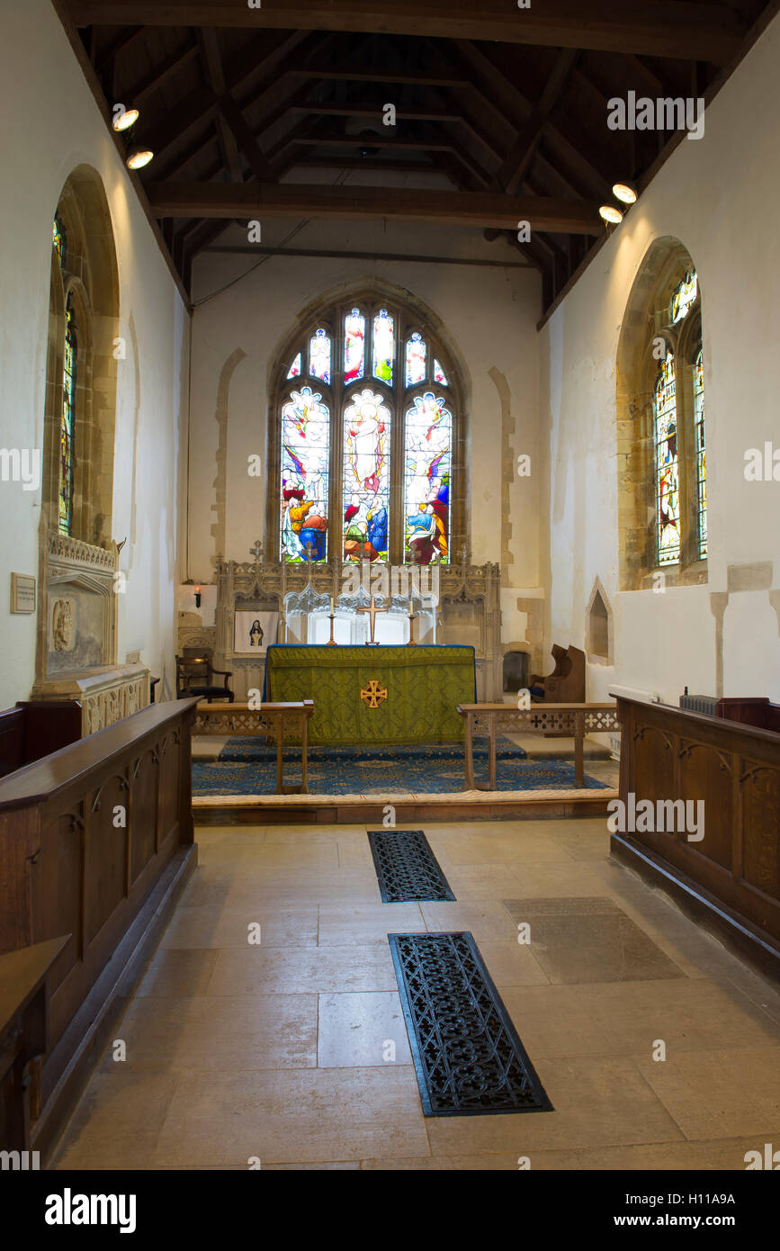 Part of the Norman extension of the Church of St Mary the Blessed ...
