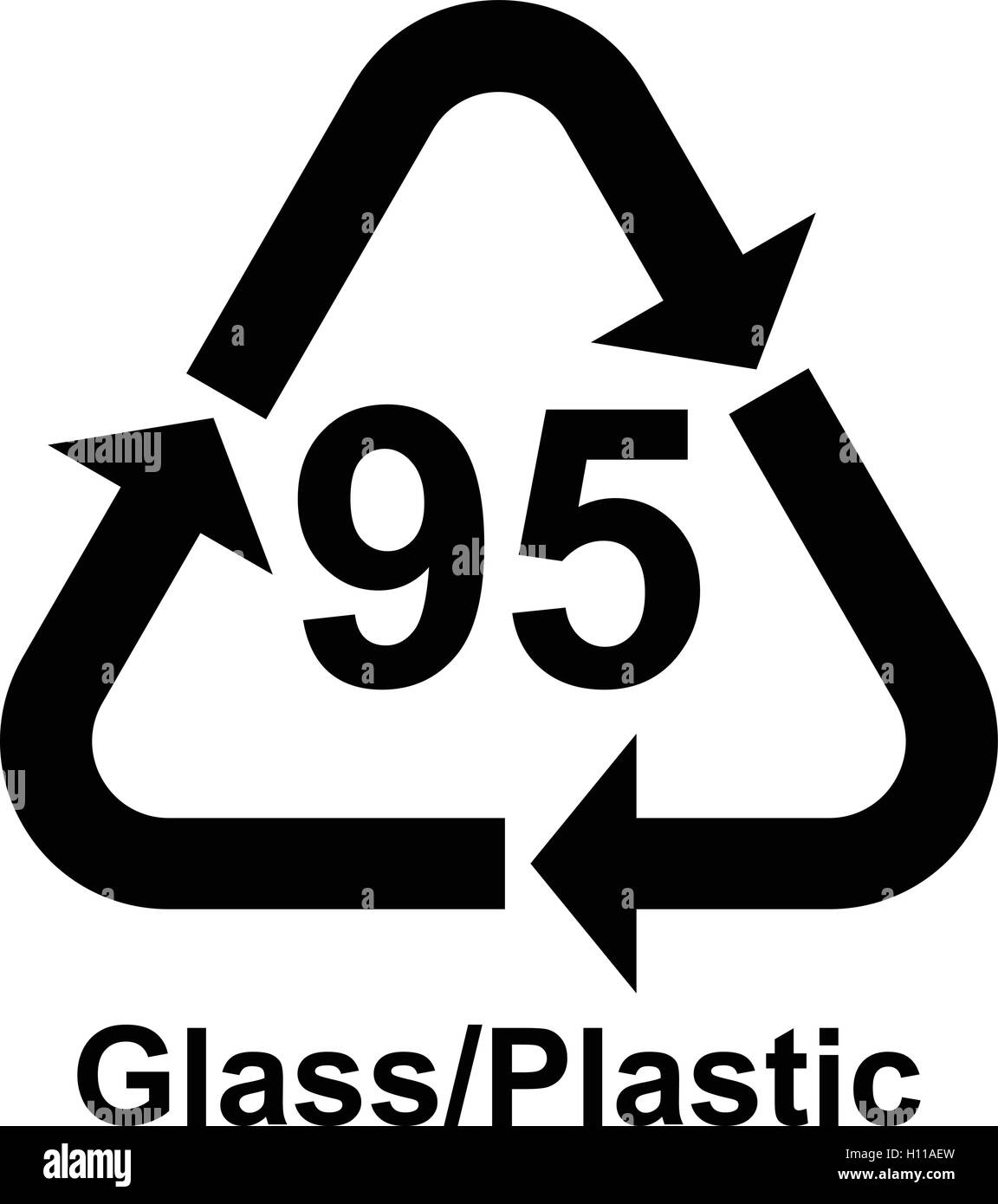 Composites recycling symbol 95. Composites recycling code 95, vector ...