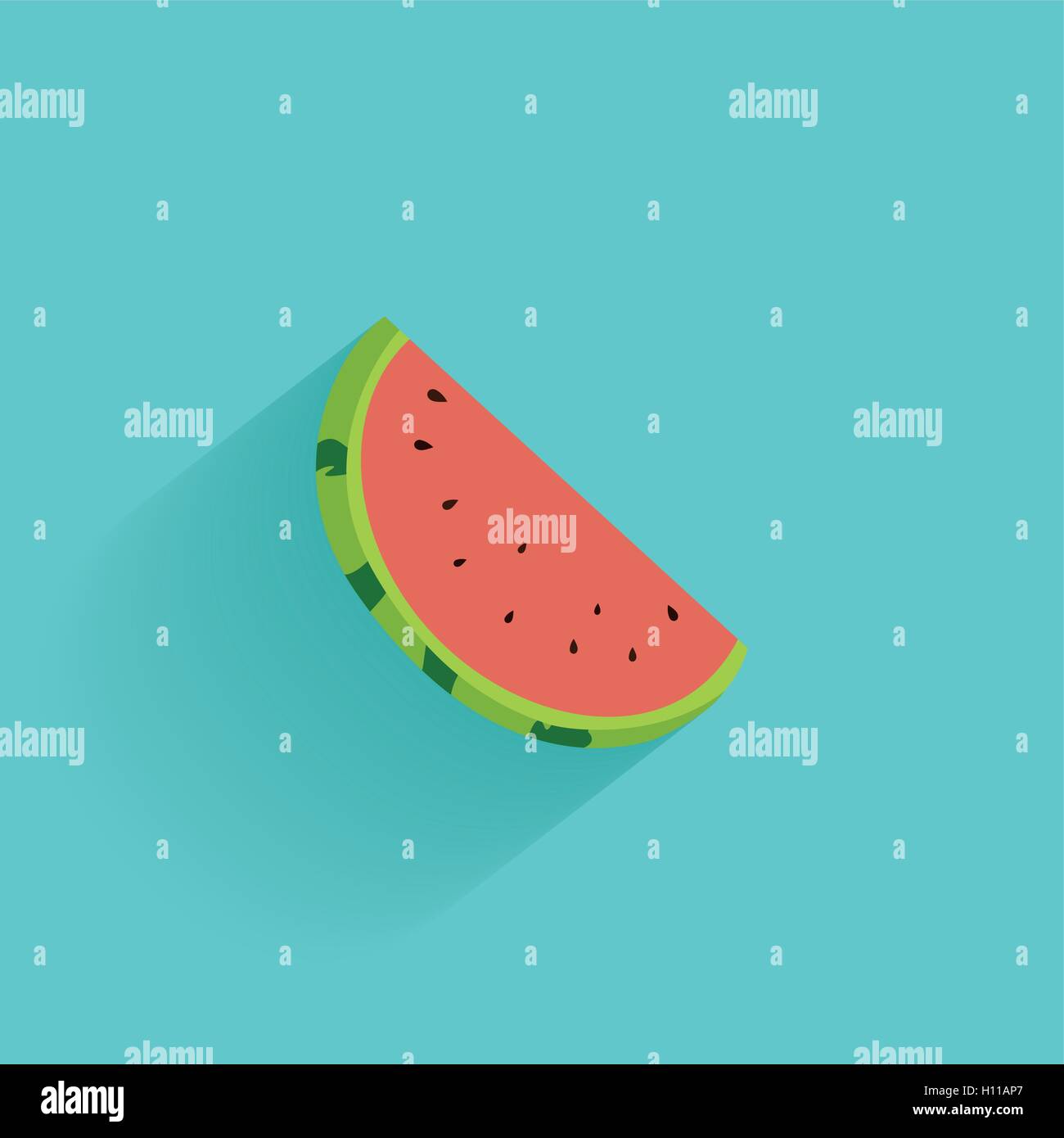 Juicy watermelon summer fruit Stock Vector Images - Alamy