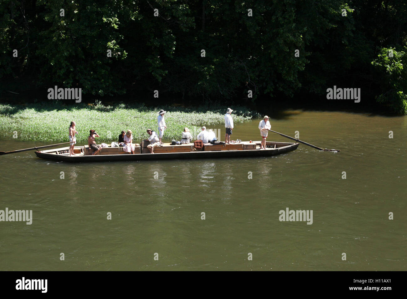 Replica of an 18th & early 19th century cargo boat, called a batteau ...