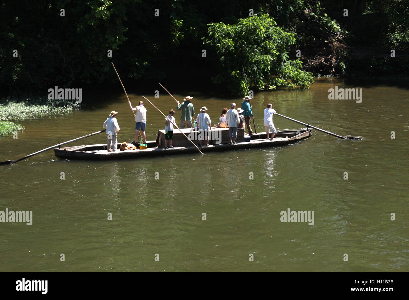 Replica of an 18th & early 19th century cargo boat, called a batteau ...