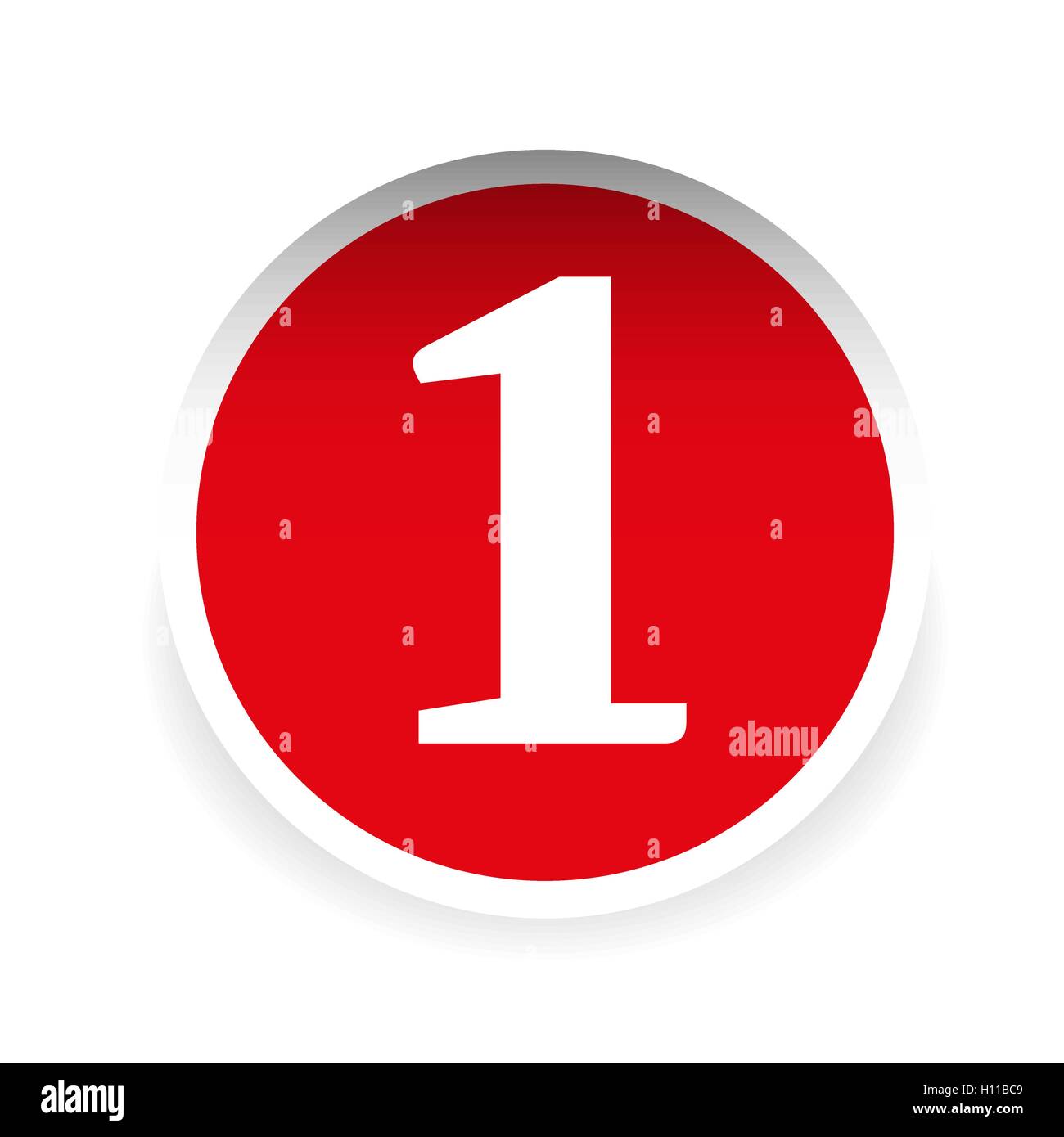 Number one red label vector Stock Vector Image & Art - Alamy
