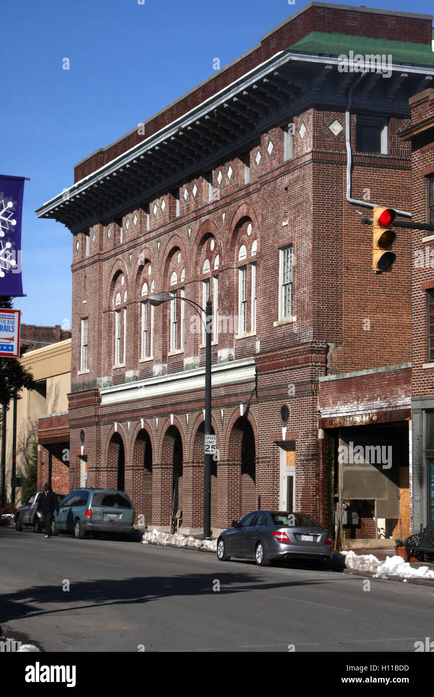 Old building on Main Street in Lynchburg, Virginia, USA Stock Photo - Alamy