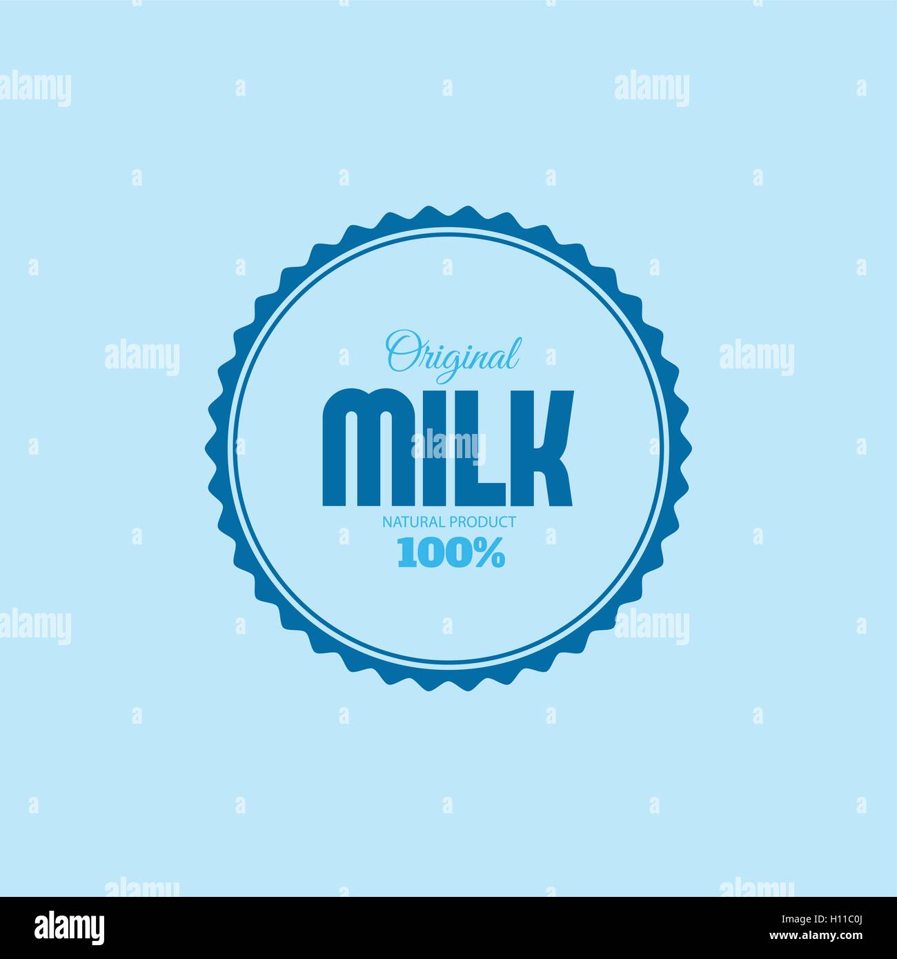 Milk product label Stock Vector Images - Alamy