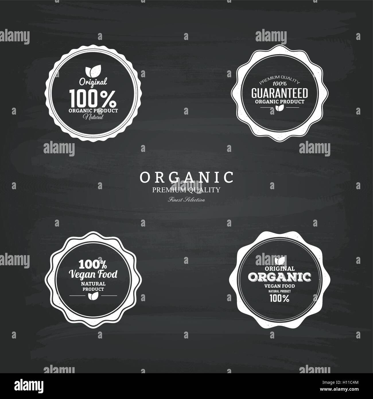 Organic food label Stock Vector Image & Art - Alamy