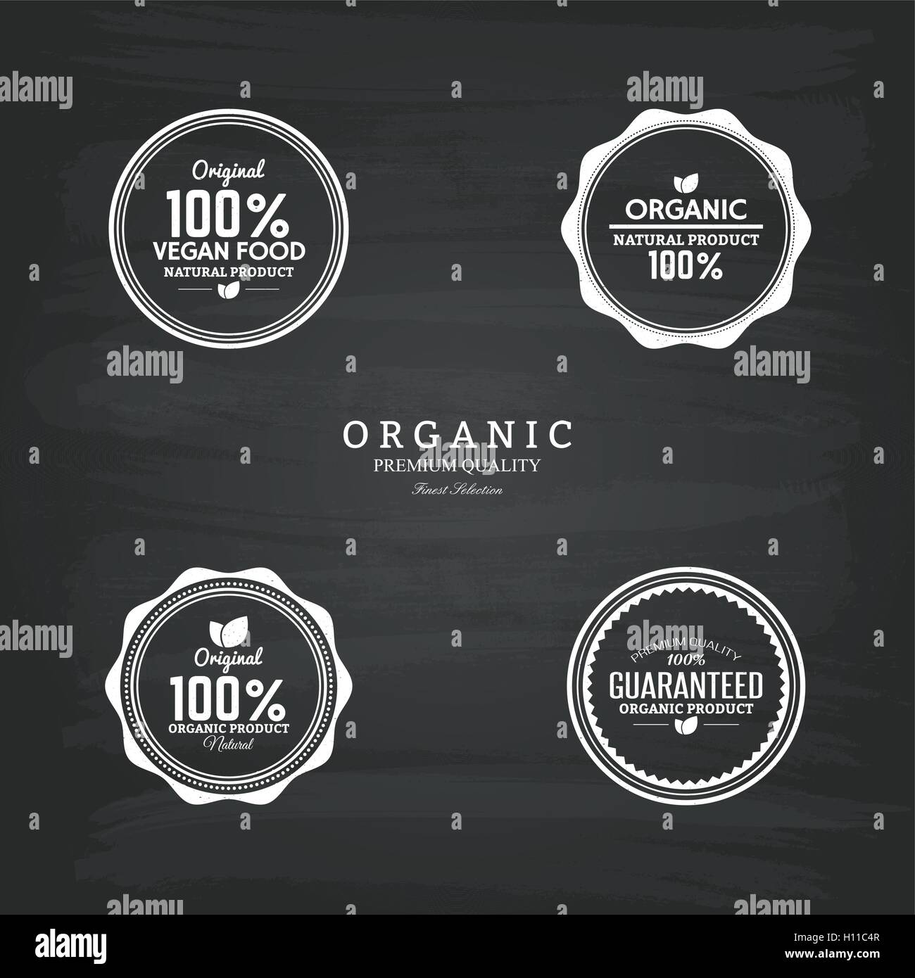 Organic food label Stock Vector Image & Art - Alamy