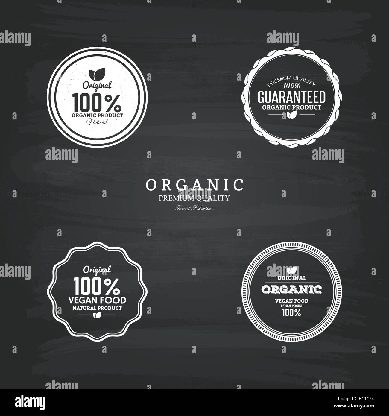 Organic food label Stock Vector Image & Art - Alamy