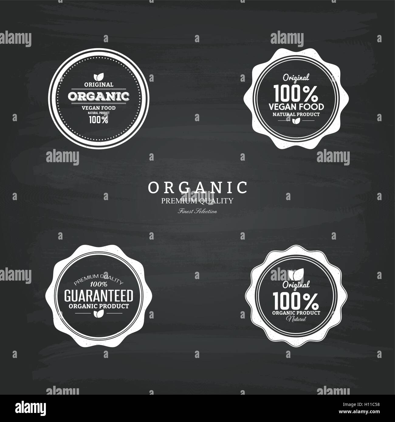 Organic food label Stock Vector Image & Art - Alamy