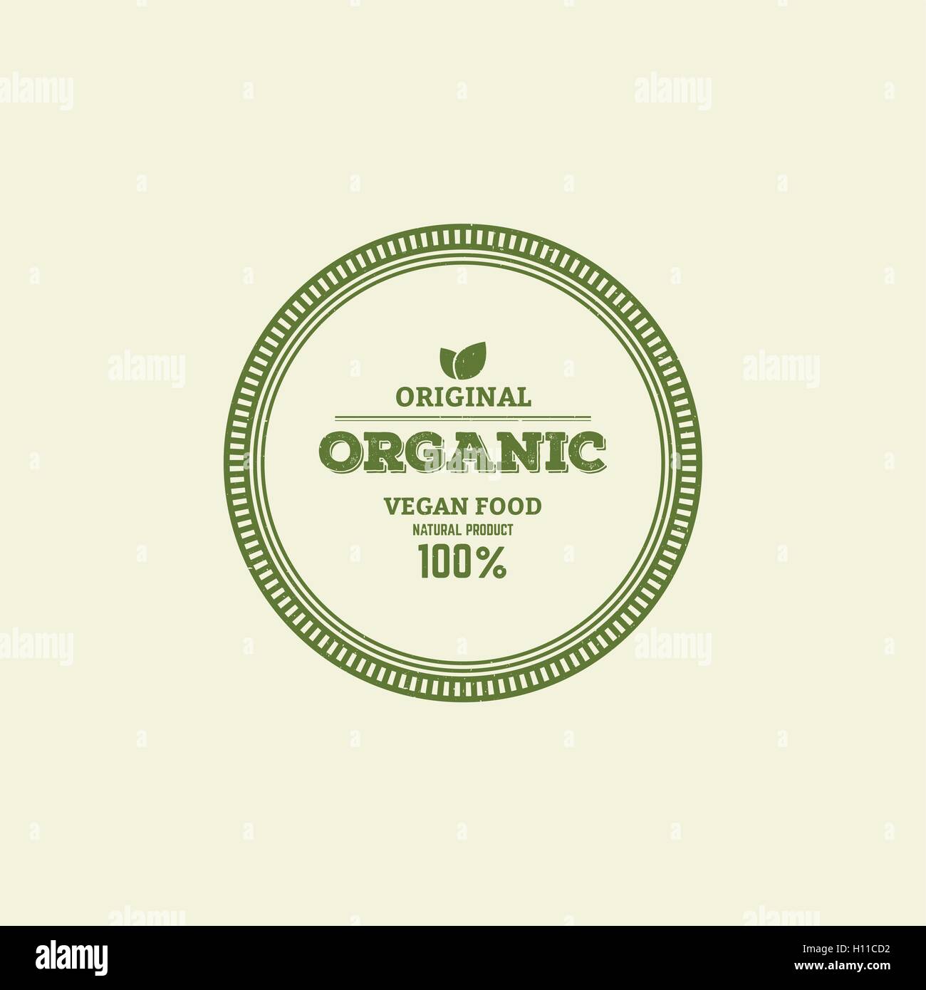 Organic food label Stock Vector Image & Art - Alamy