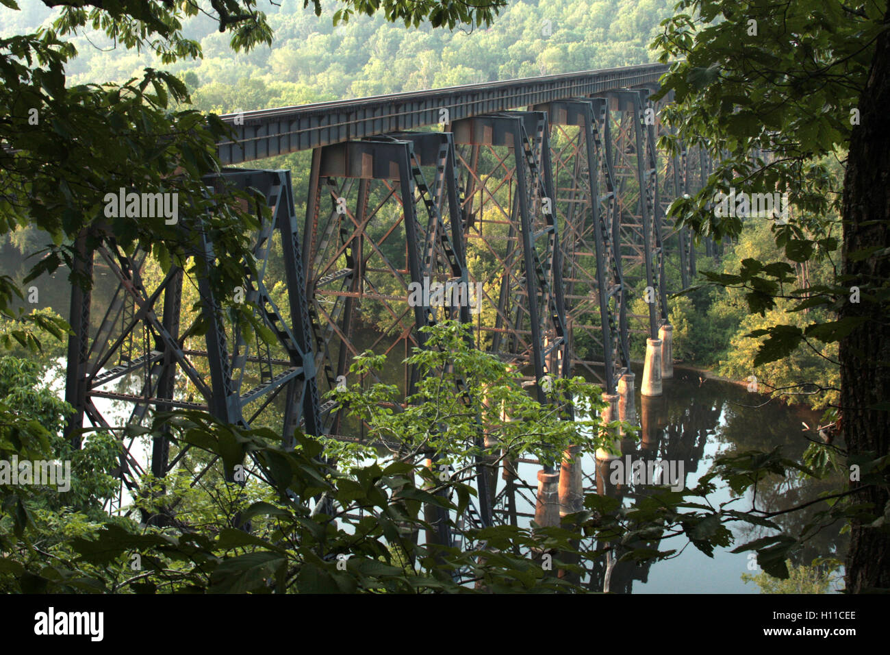 Over the tracks foot bridge hi-res stock photography and images - Alamy