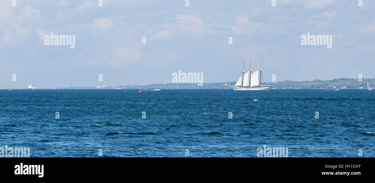 Tall ships on the St. Lawrence Seaway in summer Stock Photo - Alamy