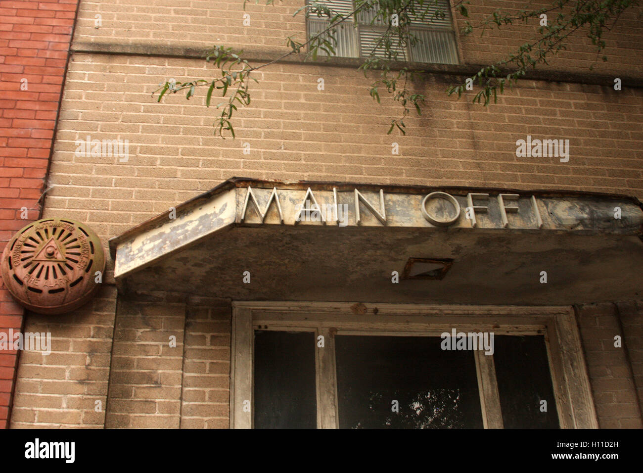 Old deserted commercial building in Lynchburg, Virginia, USA Stock ...
