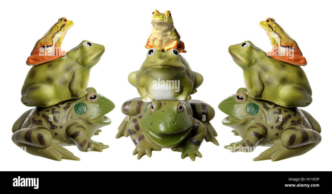 Stacks of Frog Figurines Stock Photo - Alamy