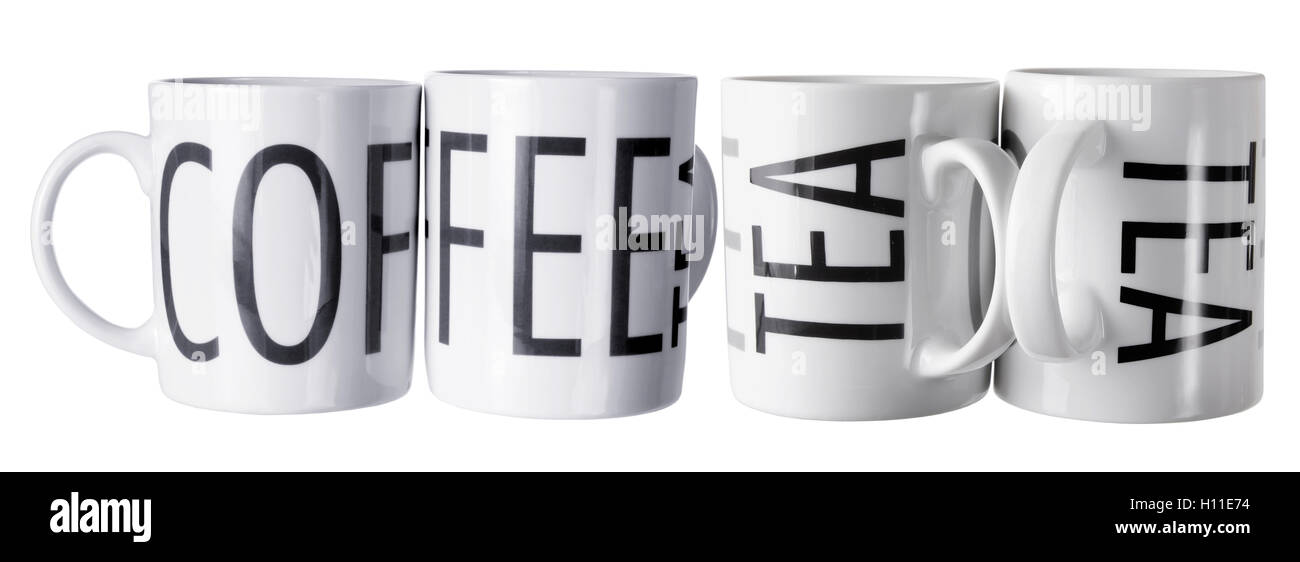 Coffee and Tea Mugs Stock Photo - Alamy