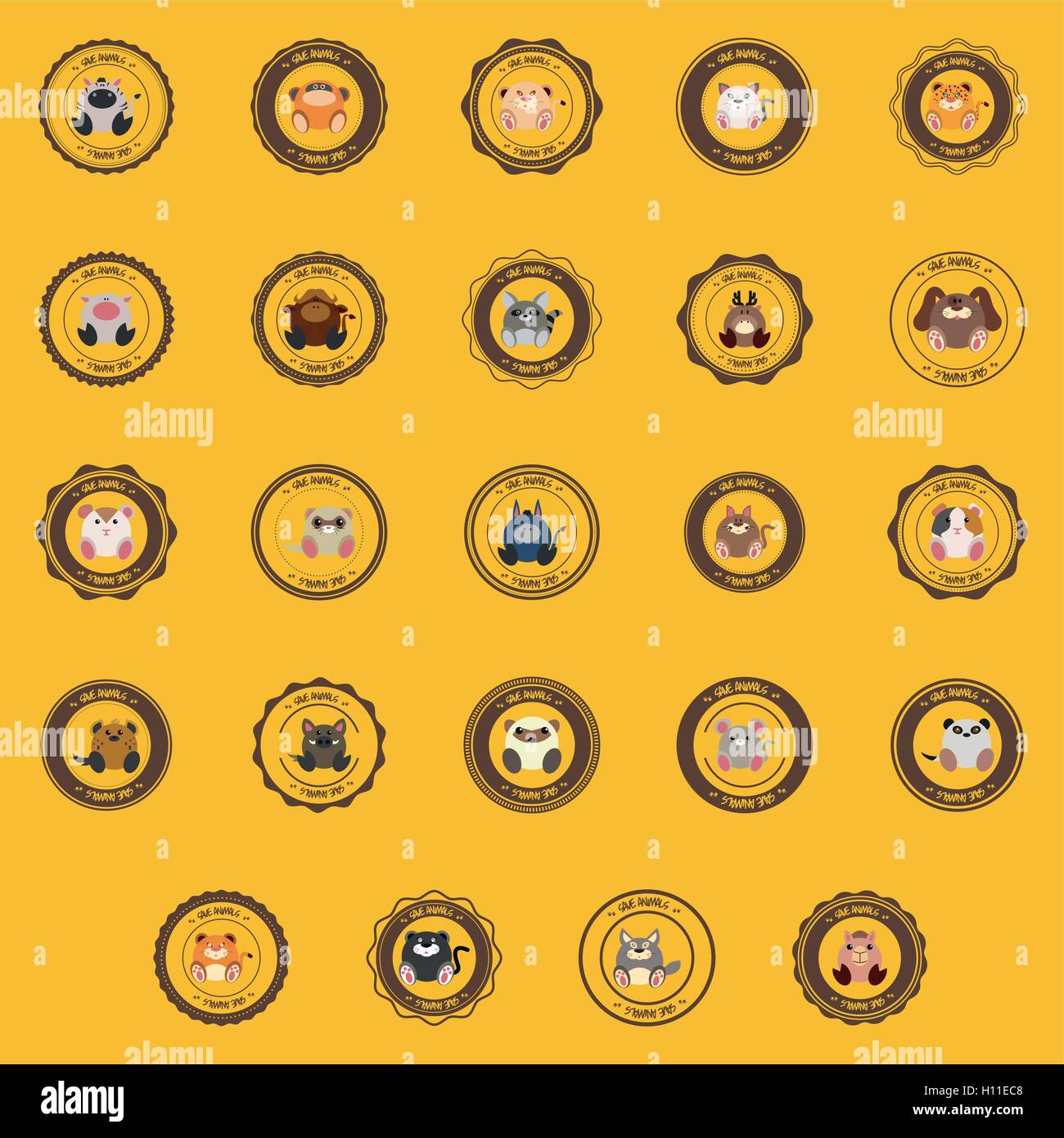 Animal save group Stock Vector Images - Alamy