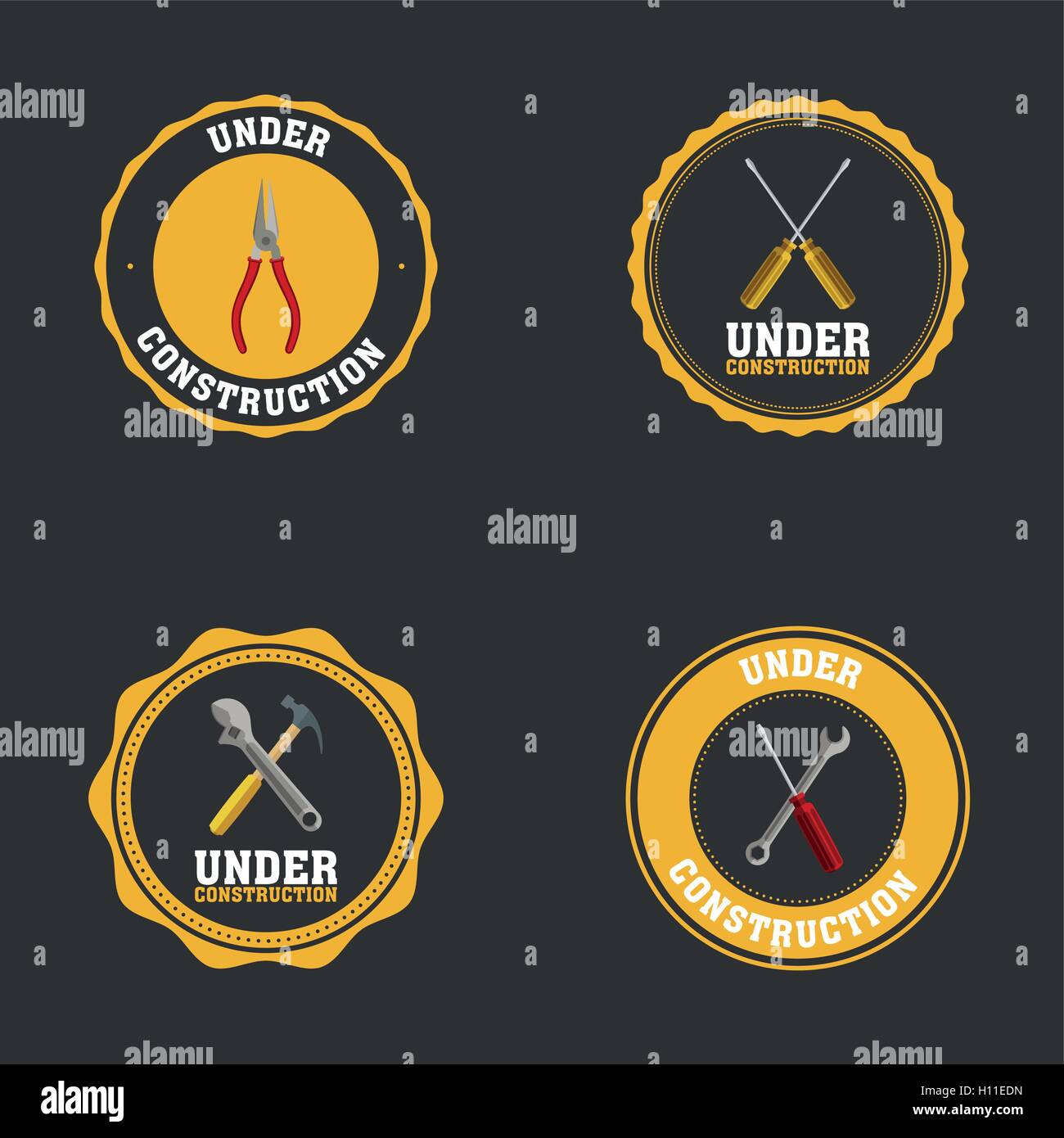 Under construction icon Stock Vector Image & Art - Alamy