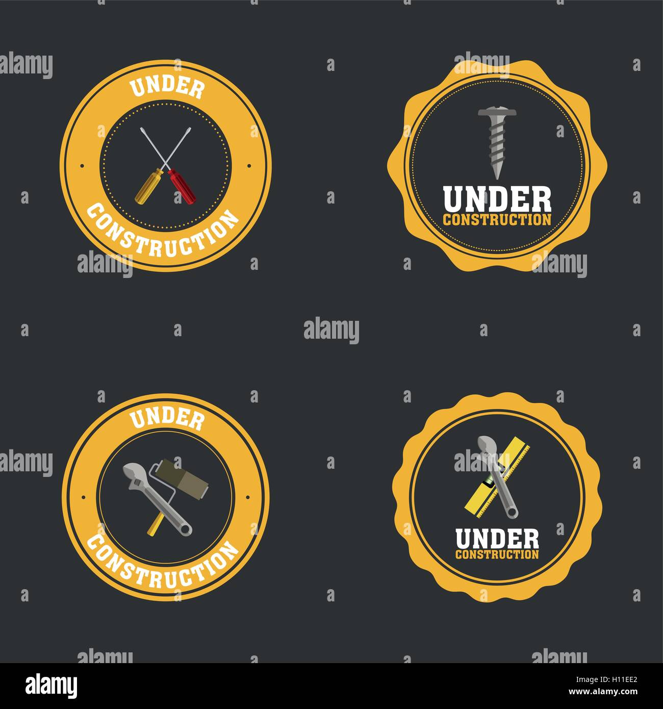 Under construction icon Stock Vector Image & Art - Alamy