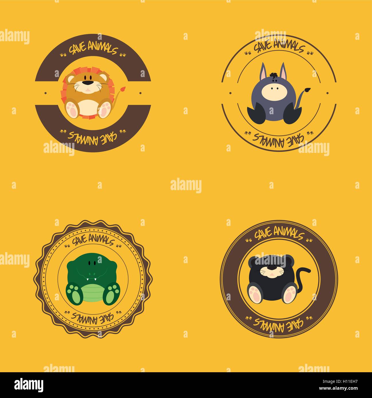 Little lion shape Stock Vector Images - Alamy