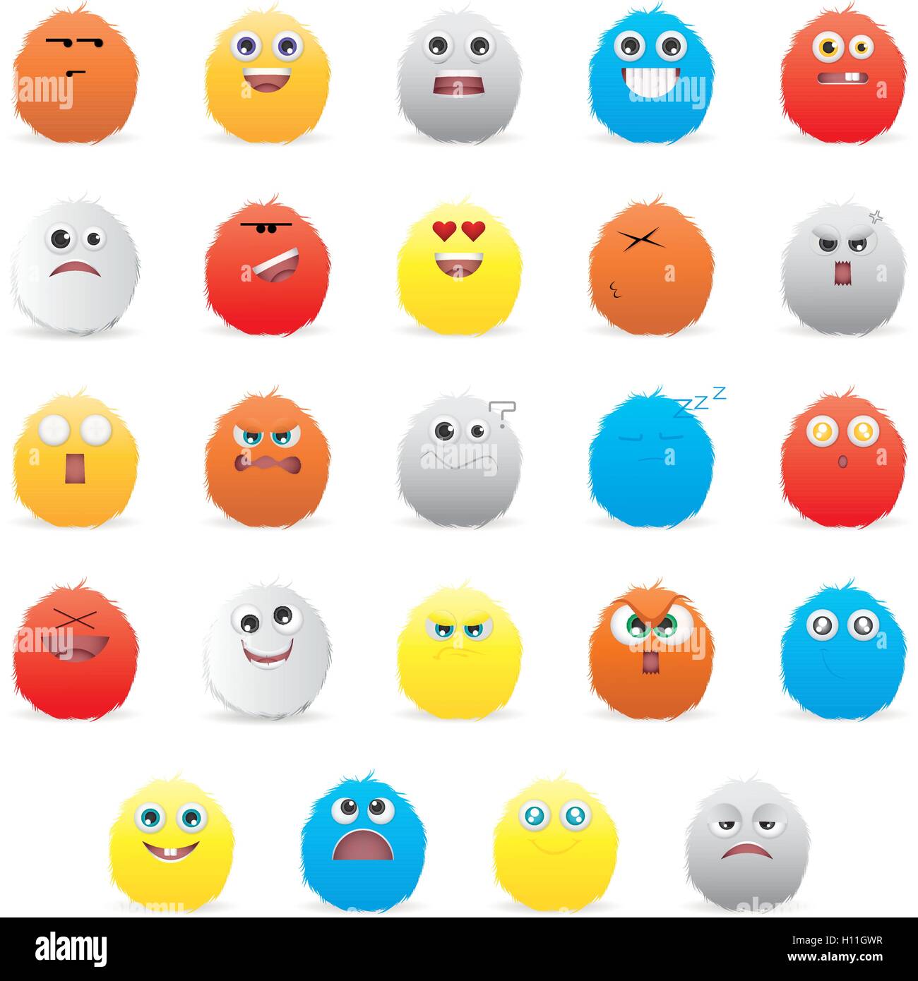 Serious facial expressions Stock Vector Images - Alamy