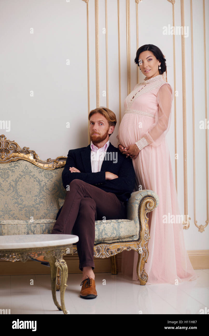 Rich couple expecting baby Stock Photo - Alamy