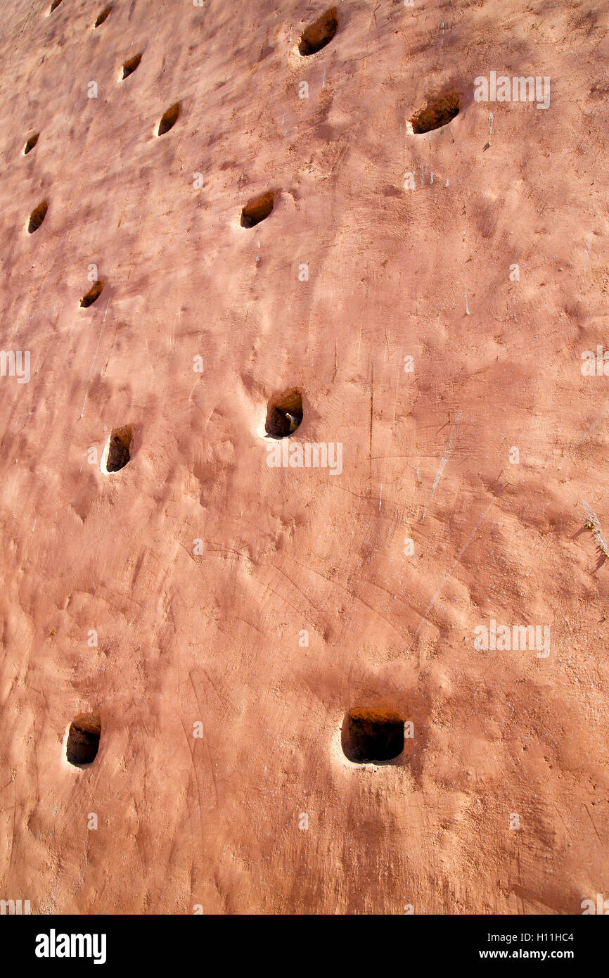 yellow in texture wall and morocco africa abstract Stock Photo - Alamy