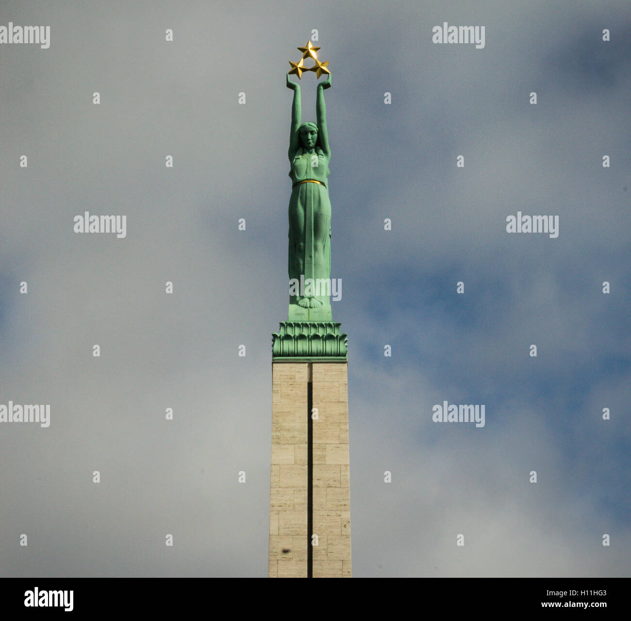 Riga Freedom Monument Stock Photo - Alamy