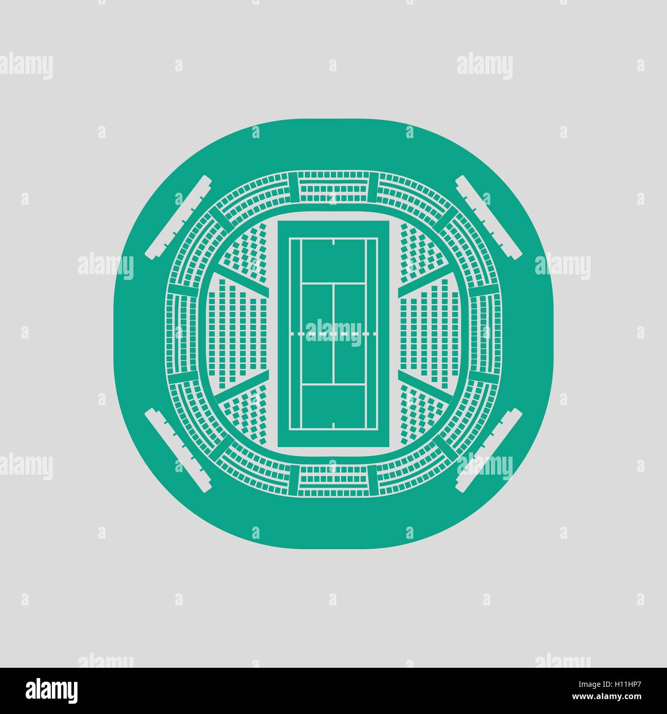 Tennis stadium aerial Stock Vector Images - Alamy