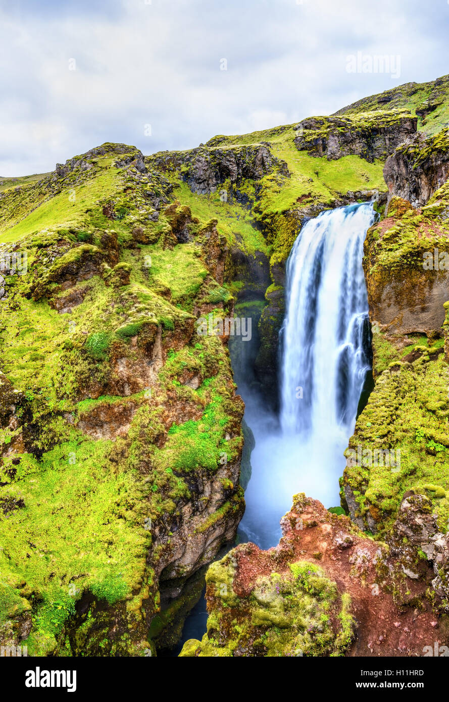 One of numerous waterfalls on the Skoga River - Iceland Stock Photo - Alamy