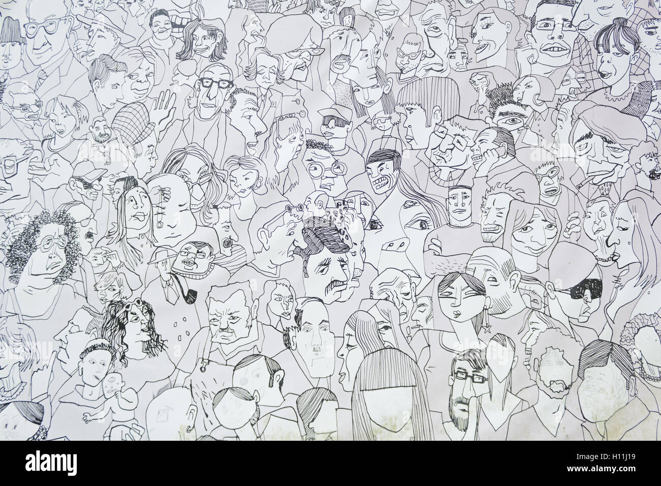 Different faces collage hi-res stock photography and images - Alamy