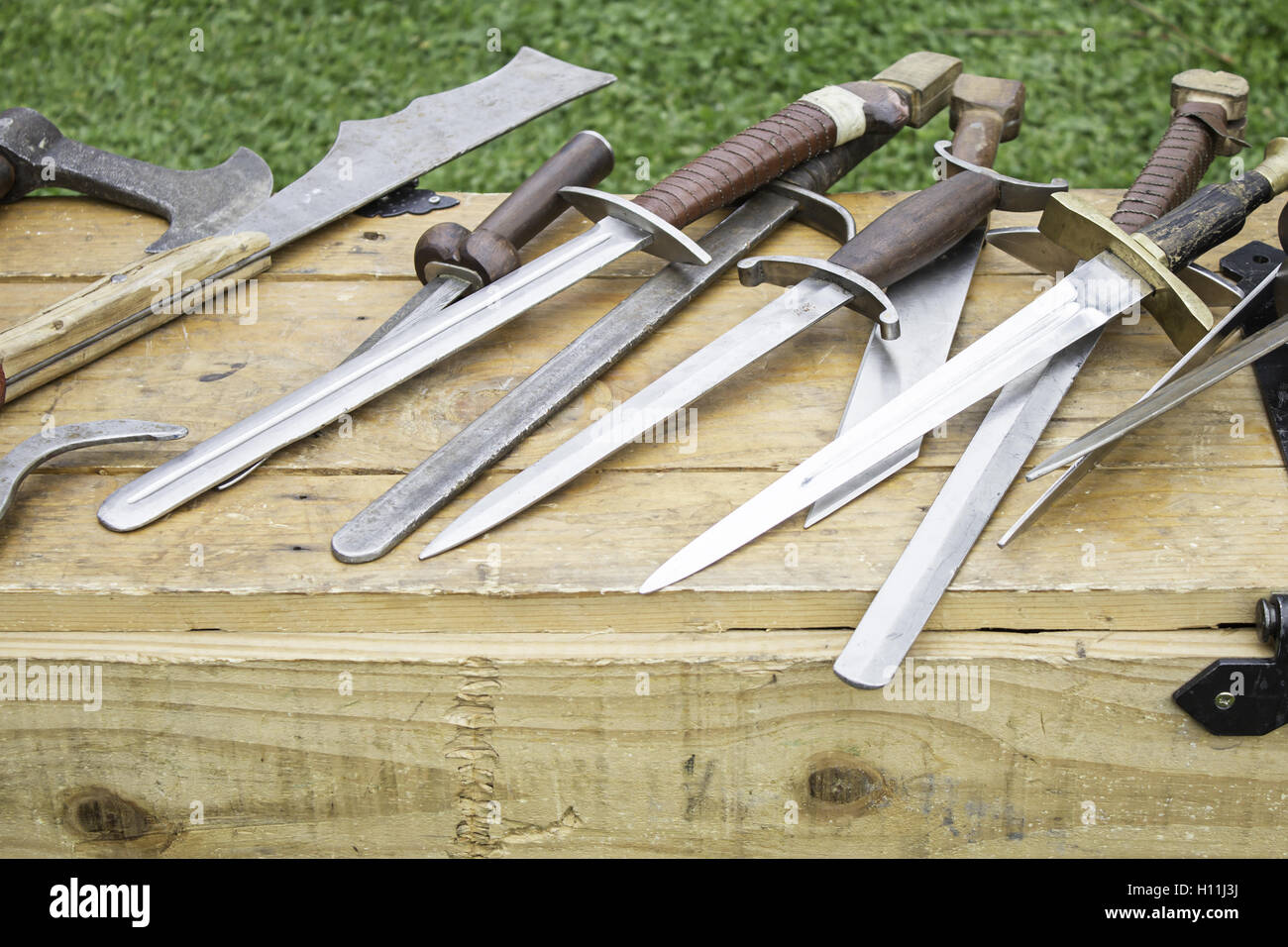 Medieval weapon model hi-res stock photography and images - Alamy