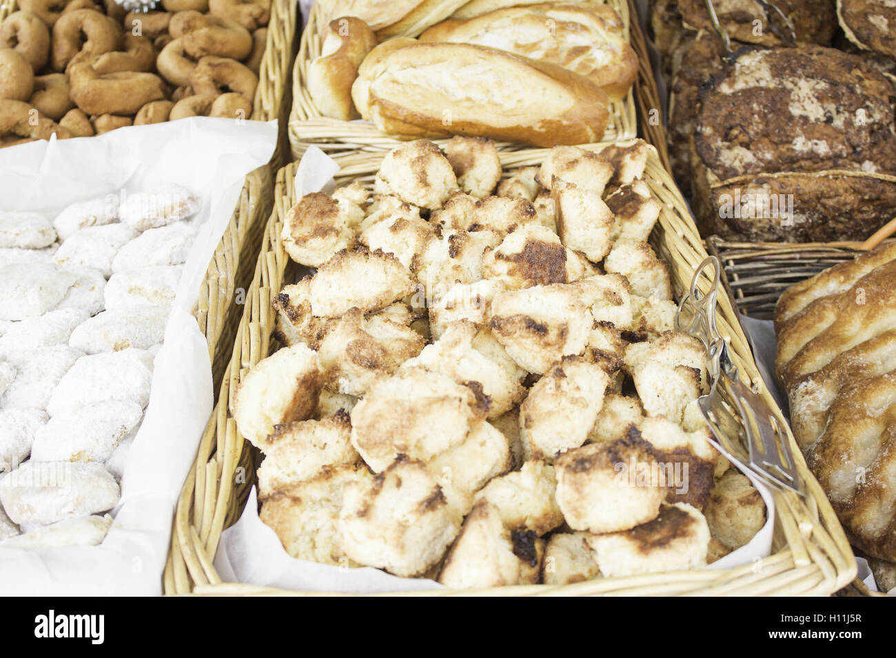 Pastry bakery with bread, food and business Stock Photo - Alamy