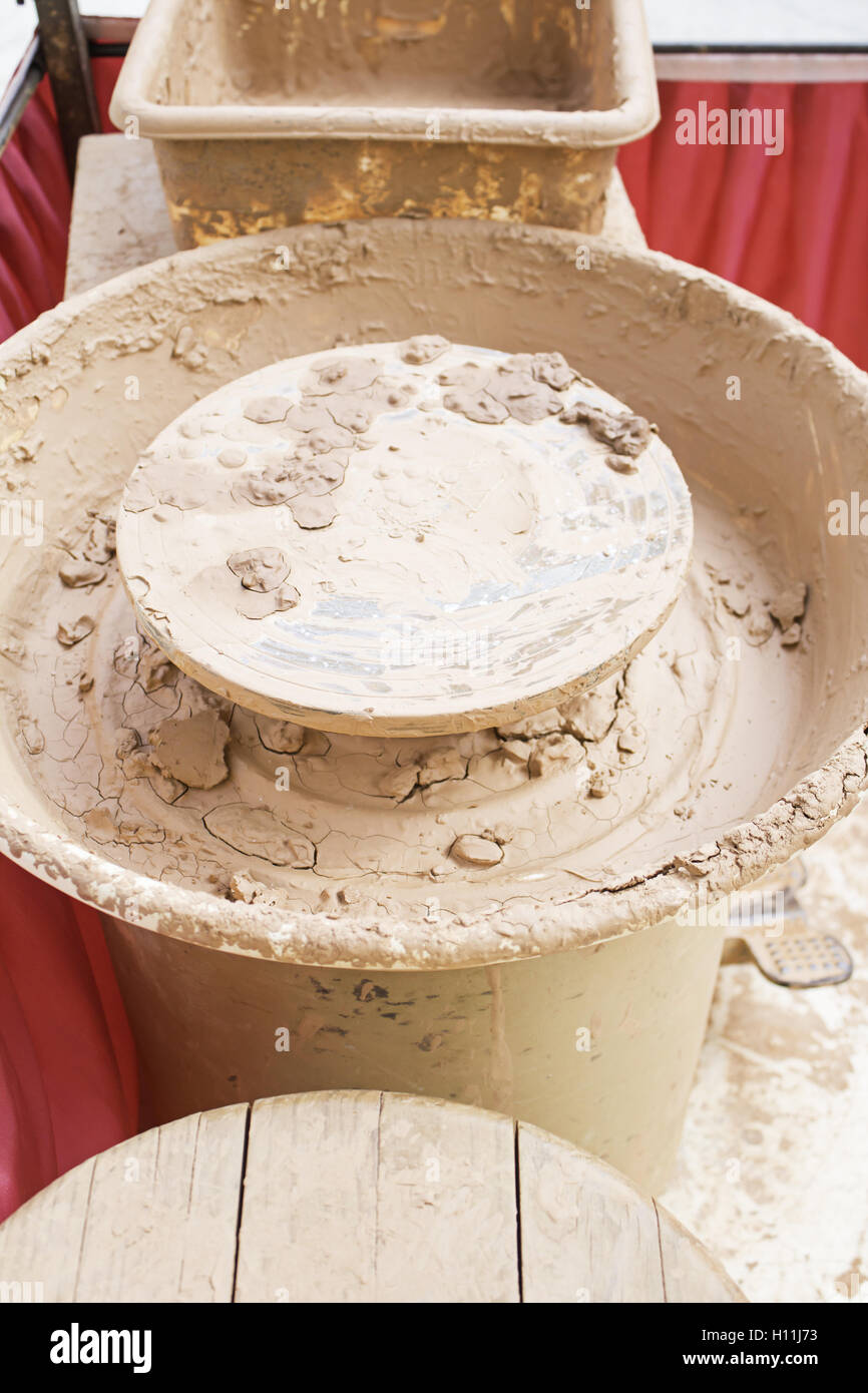 Dry mud around work, craftsmanship and industry Stock Photo - Alamy