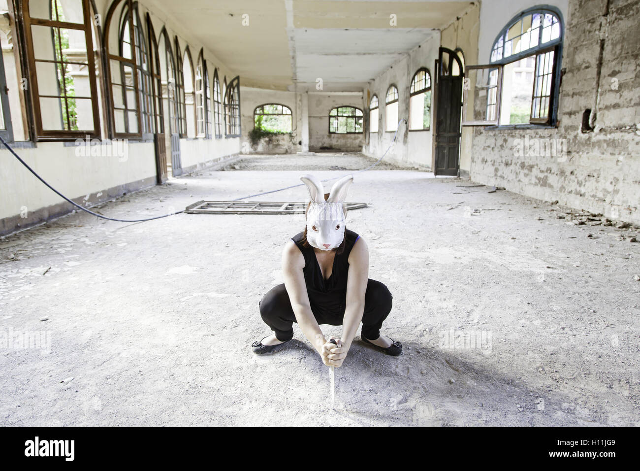 Terrifying girl hi-res stock photography and images - Alamy