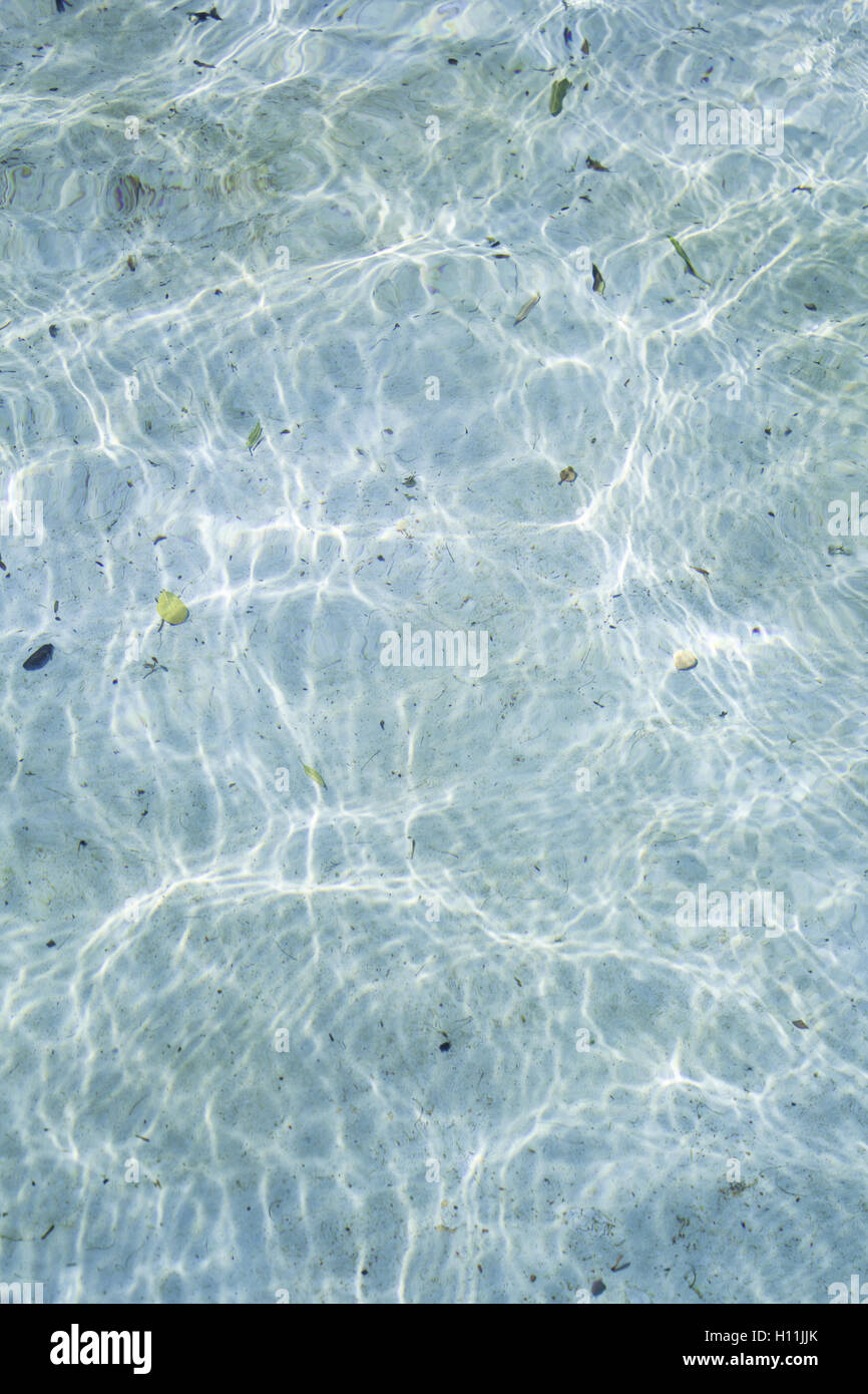 Waves in pool blue water, summer and reflections Stock Photo - Alamy