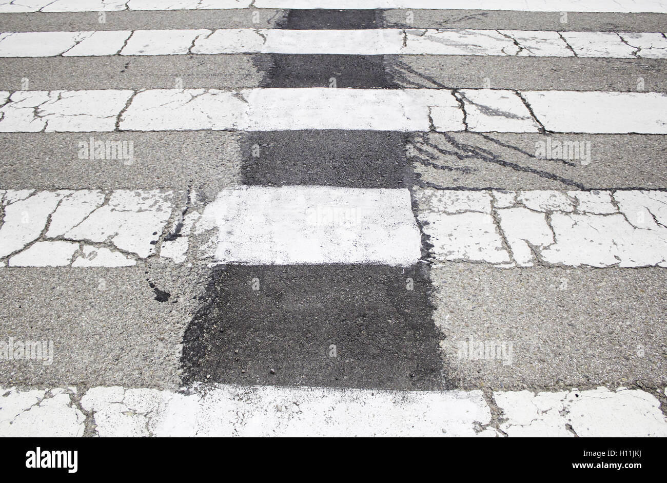 Step dirty and dilapidated urban zebra, transport Stock Photo - Alamy