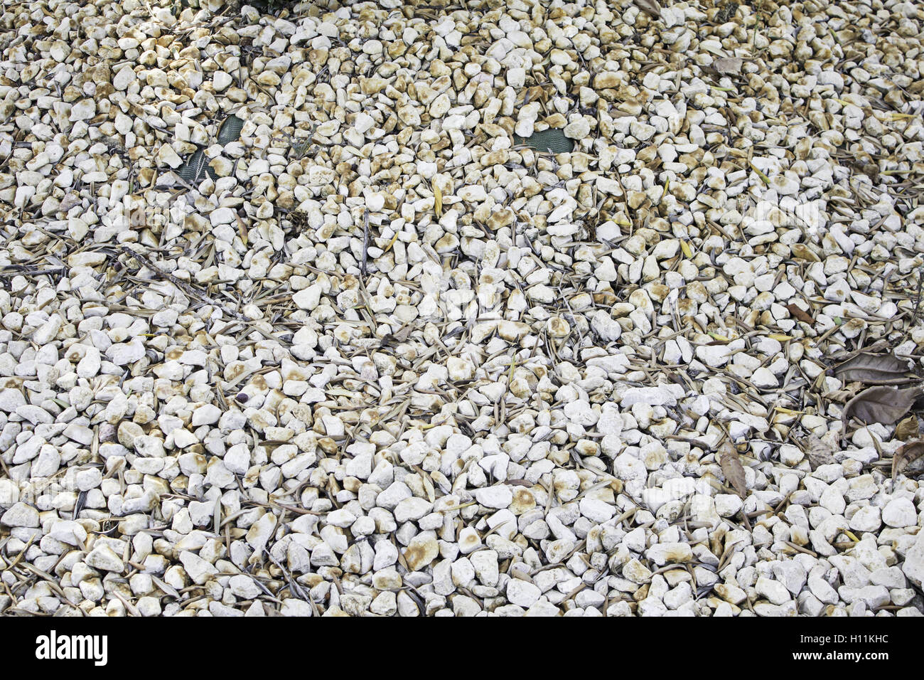 Dirty white stones on urban land, building Stock Photo - Alamy