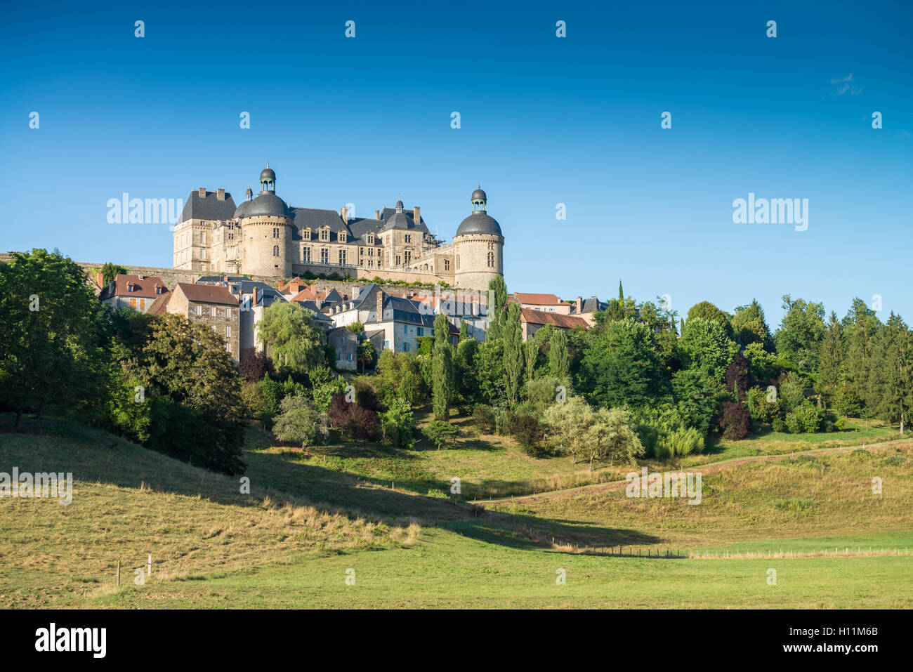 Hautefort castle, Perigord Noir, France, Dordogne, France, EU, Europe ...