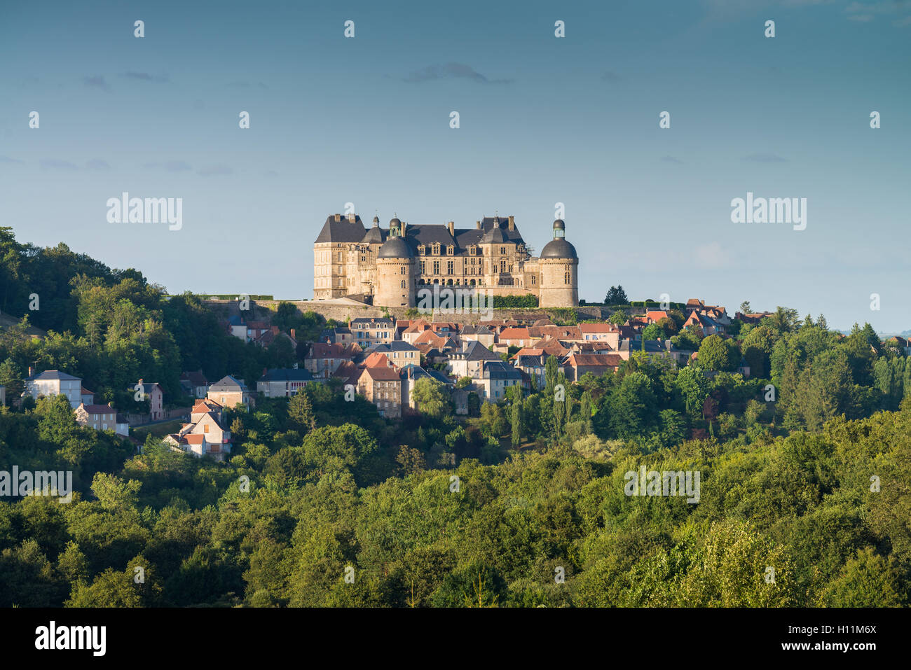Hautefort castle, Perigord Noir, France, Dordogne, France, EU, Europe ...